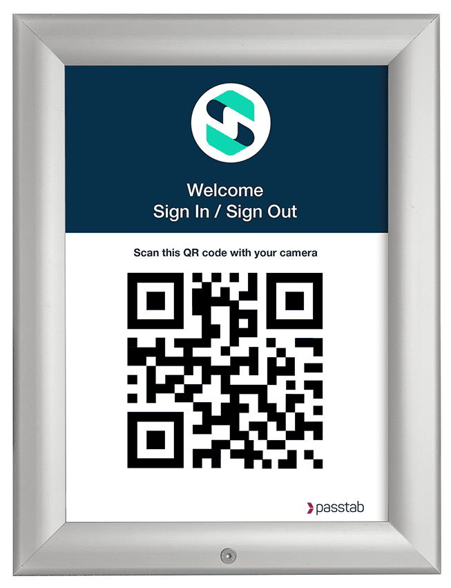 QR Code Poster Weatherproof Frame