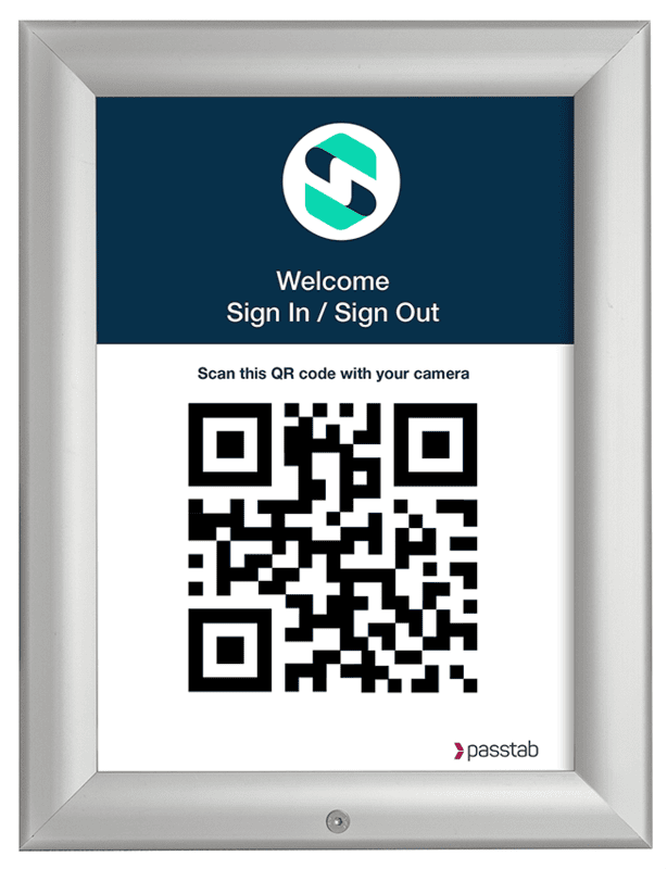 QR Code Poster Weatherproof Frame